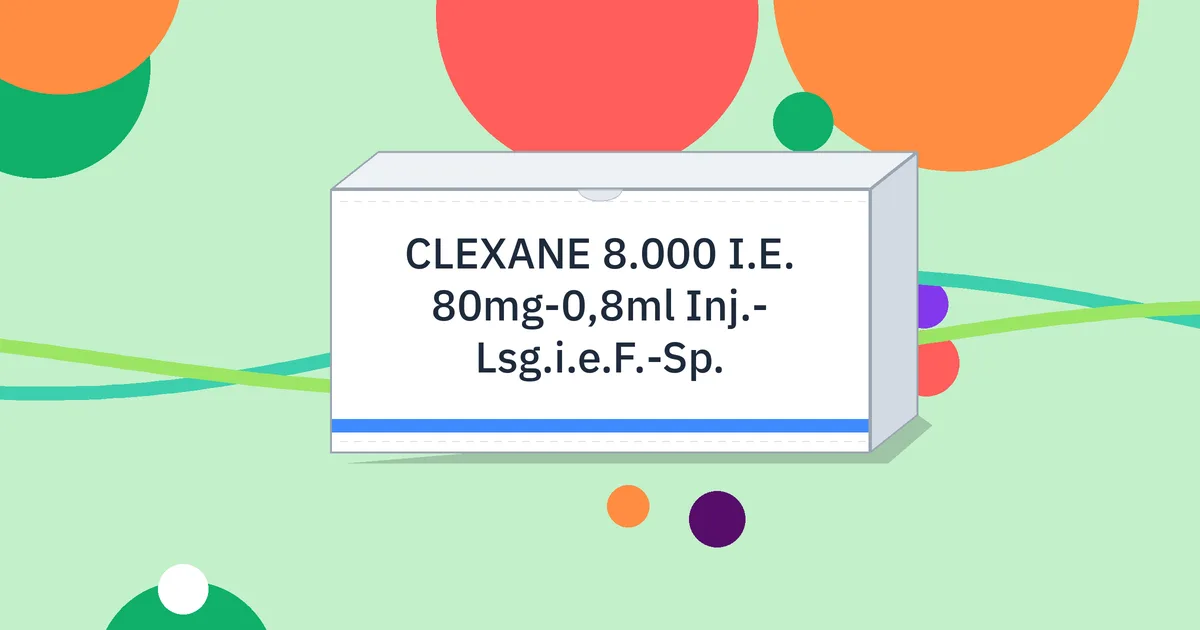 Symbolbild: Packung mit der Aufschrift CLEXANE 8.000 I.E. 80mg-0,8ml Inj.-Lsg.i.e.F.-Sp. (PZN 14275568) – Verfügbarkeit und Bezug in Apotheken in Frankfurt am Main