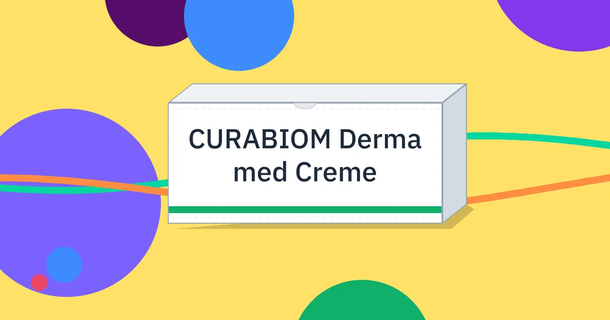 Symbolbild: Packung mit der Aufschrift CURABIOM Derma med Creme (PZN 20156187) – Verfügbarkeit und Bezug in Apotheken in Frankfurt am Main