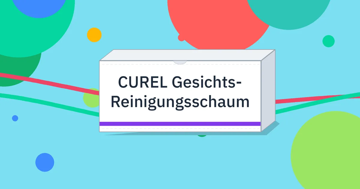 Symbolbild: Packung mit der Aufschrift CUREL Gesichts-Reinigungsschaum (PZN 19294435) – Verfügbarkeit und Bezug in Apotheken in Frankfurt am Main