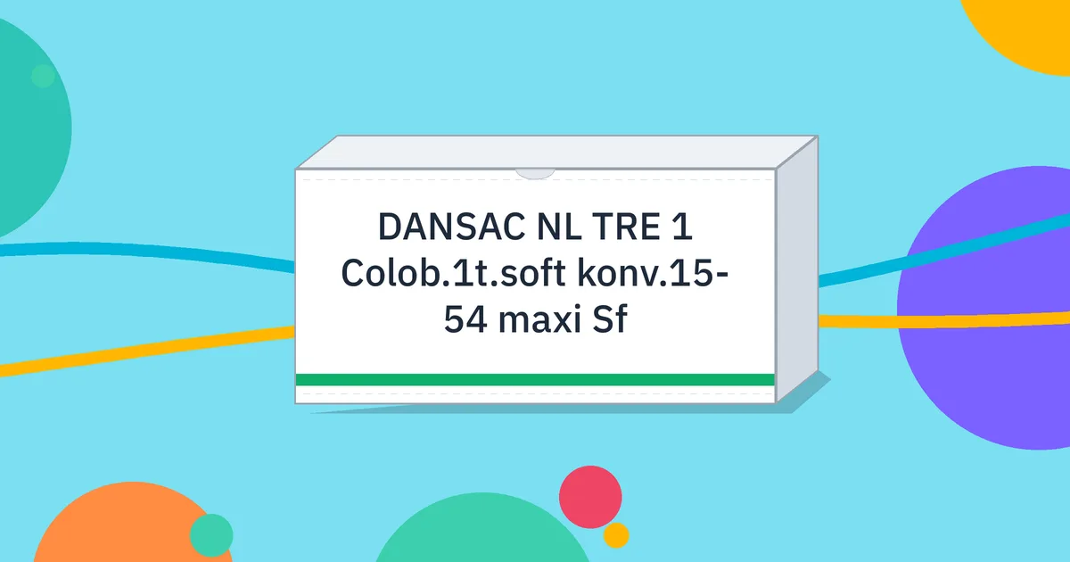 Symbolbild: Packung mit der Aufschrift DANSAC NL TRE 1 Colob.1t.soft konv.15-54 maxi Sf (PZN 16197594) – Verfügbarkeit und Bezug in Apotheken in Frankfurt am Main