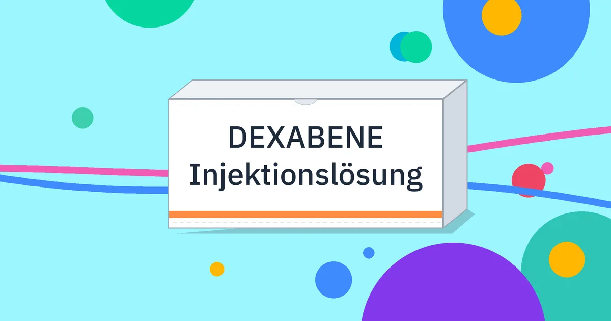 Symbolbild: Packung mit der Aufschrift DEXABENE Injektionslösung (PZN 07508339) – Verfügbarkeit und Bezug in Apotheken in Frankfurt am Main