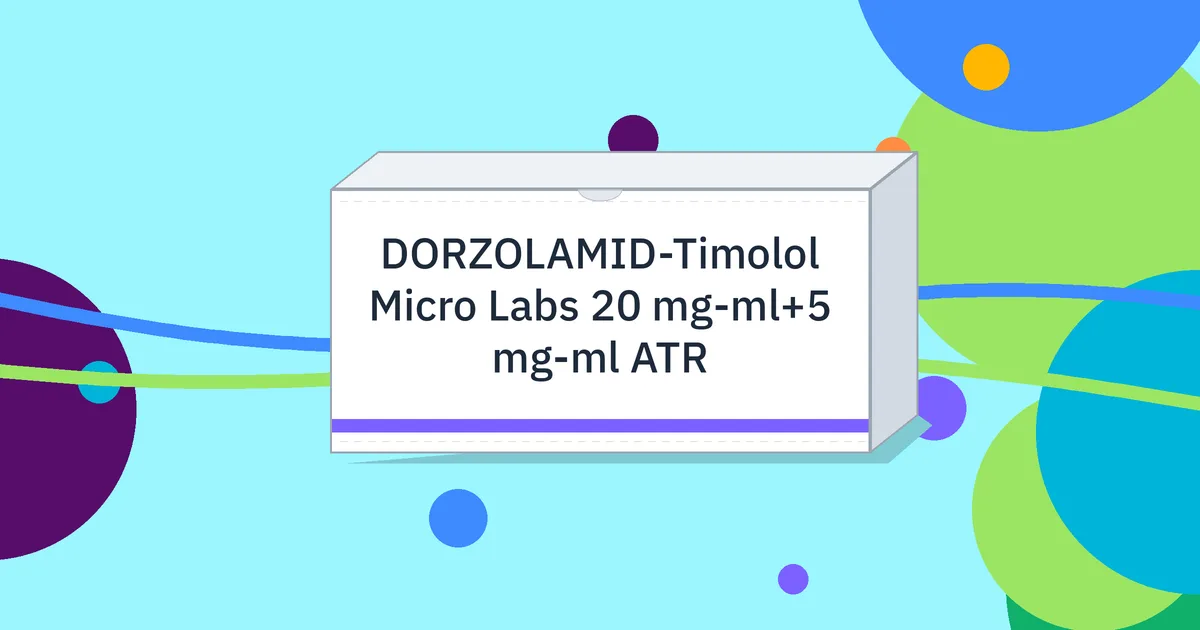 Symbolbild: Packung mit der Aufschrift DORZOLAMID-Timolol Micro Labs 20 mg-ml+5 mg-ml ATR (PZN 13881278) – Verfügbarkeit und Bezug in Apotheken in Frankfurt am Main