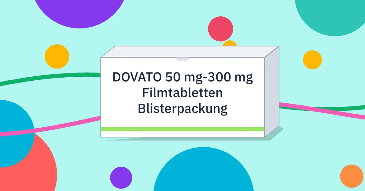 Symbolbild: Packung mit der Aufschrift DOVATO 50 mg-300 mg Filmtabletten Blisterpackung (PZN 19395314) – Verfügbarkeit und Bezug in Apotheken in Frankfurt am Main