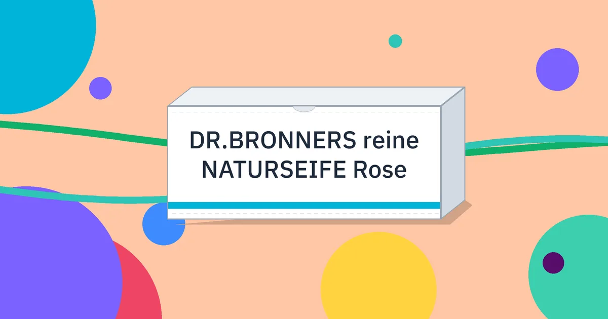 Symbolbild: Packung mit der Aufschrift DR.BRONNERS reine NATURSEIFE Rose (PZN 19241835) – Verfügbarkeit und Bezug in Apotheken in Frankfurt am Main