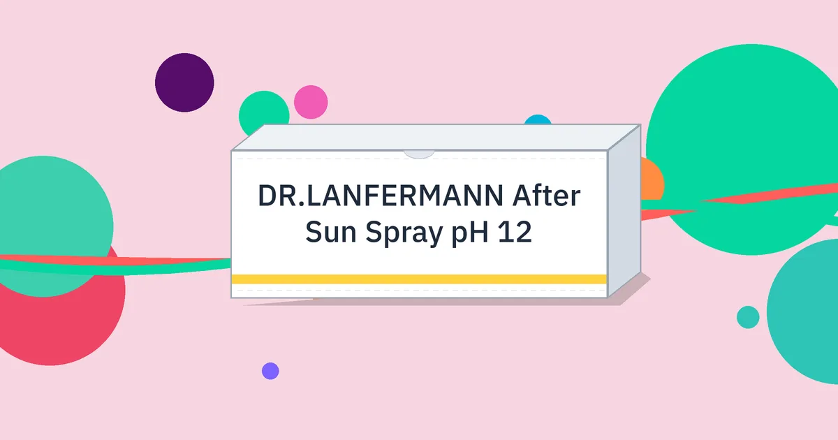 Symbolbild: Packung mit der Aufschrift DR.LANFERMANN After Sun Spray pH 12 (PZN 16134518) – Verfügbarkeit und Bezug in Apotheken in Frankfurt am Main