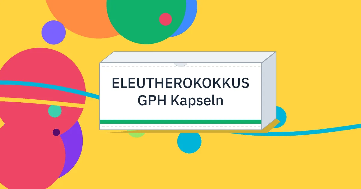 Symbolbild: Packung mit der Aufschrift ELEUTHEROKOKKUS GPH Kapseln (PZN 09749082) – Verfügbarkeit und Bezug in Apotheken in Frankfurt am Main