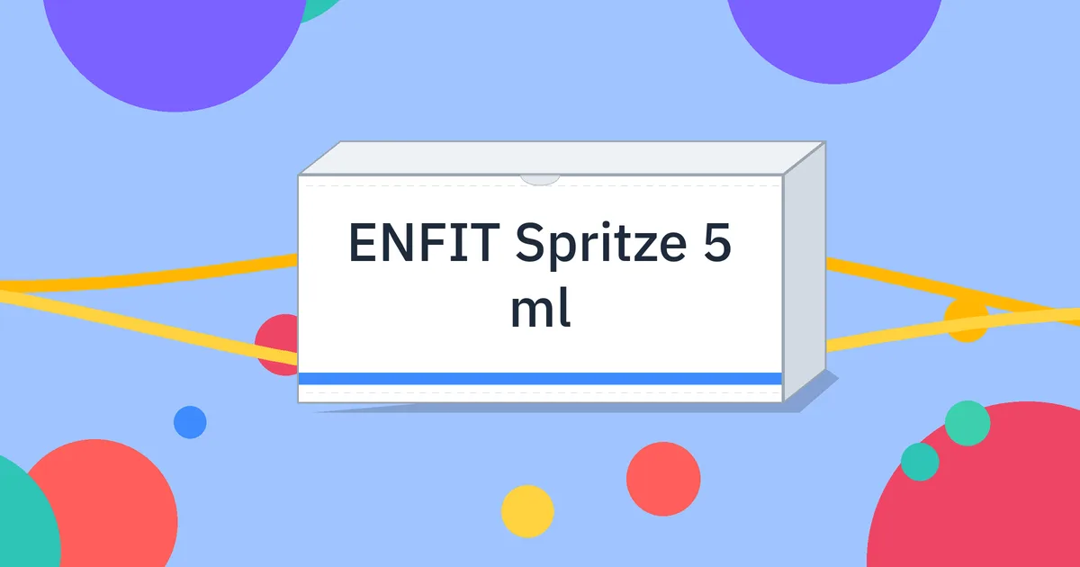 Symbolbild: Packung mit der Aufschrift ENFIT Spritze 5 ml (PZN 11289854) – Verfügbarkeit und Bezug in Apotheken in Frankfurt am Main