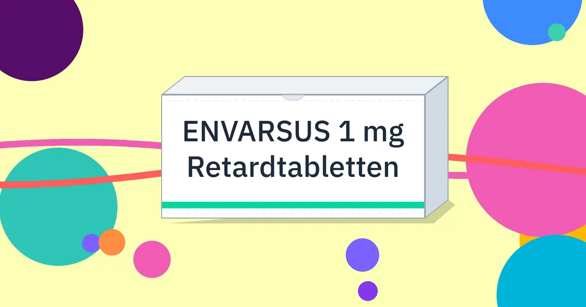 Symbolbild: Packung mit der Aufschrift ENVARSUS 1 mg Retardtabletten (PZN 13332407) – Verfügbarkeit und Bezug in Apotheken in Frankfurt am Main