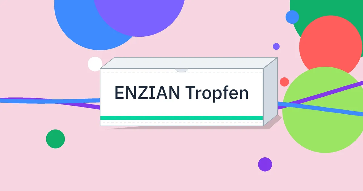 Symbolbild: Packung mit der Aufschrift ENZIAN Tropfen (PZN 10974677) – Verfügbarkeit und Bezug in Apotheken in Frankfurt am Main