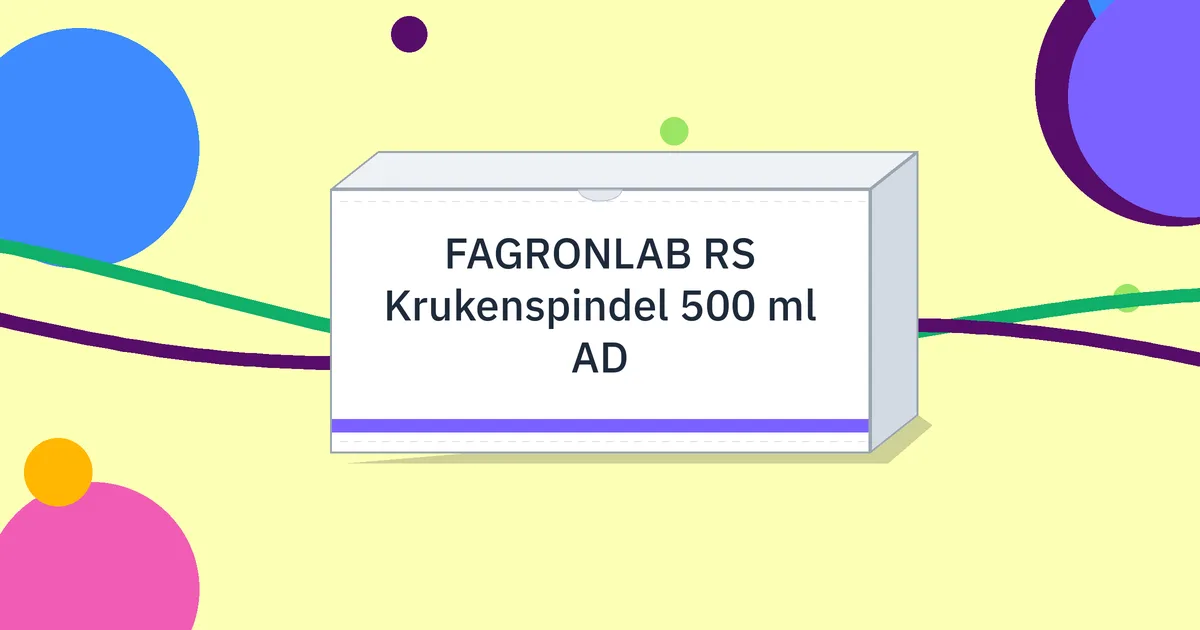 Symbolbild: Packung mit der Aufschrift FAGRONLAB RS Krukenspindel 500 ml AD (PZN 20362567) – Verfügbarkeit und Bezug in Apotheken in Frankfurt am Main
