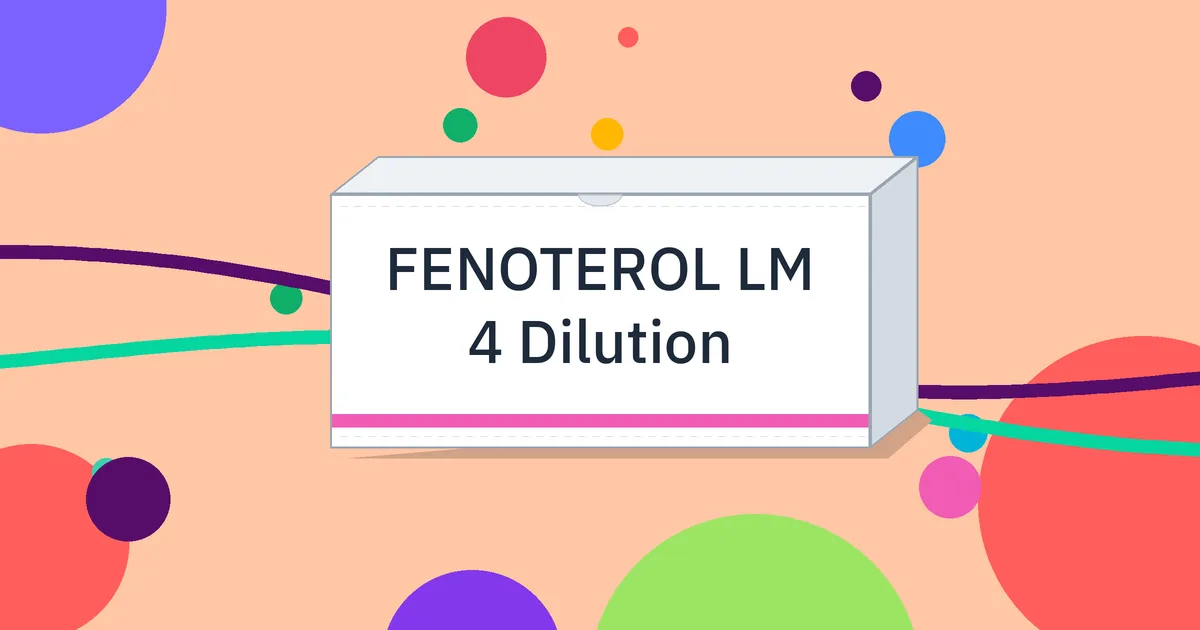 Symbolbild: Packung mit der Aufschrift FENOTEROL LM 4 Dilution (PZN 12846995) – Verfügbarkeit und Bezug in Apotheken in Frankfurt am Main