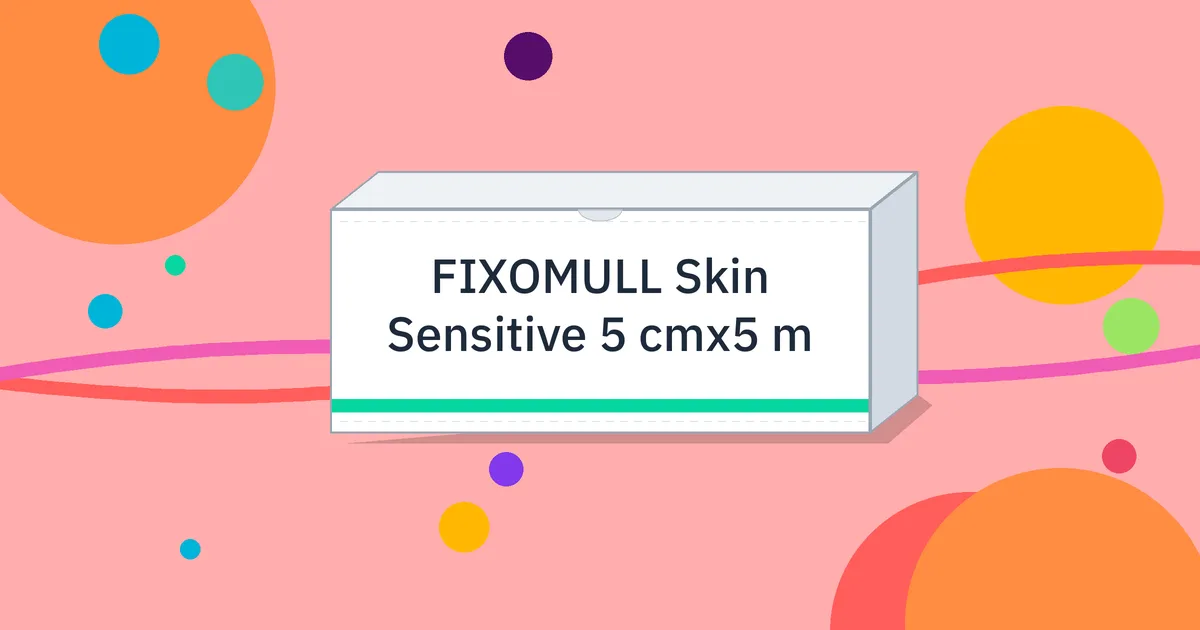 Symbolbild: Packung mit der Aufschrift FIXOMULL Skin Sensitive 5 cmx5 m (PZN 19788798) – Verfügbarkeit und Bezug in Apotheken in Frankfurt am Main