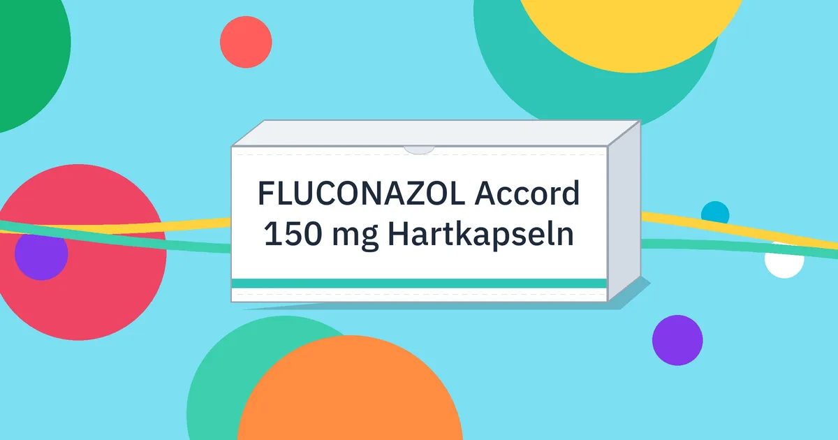 Symbolbild: Packung mit der Aufschrift FLUCONAZOL Accord 150 mg Hartkapseln (PZN 15890488) – Verfügbarkeit und Bezug in Apotheken in Frankfurt am Main