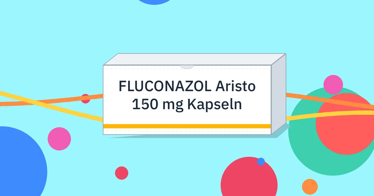 Symbolbild: Packung mit der Aufschrift FLUCONAZOL Aristo 150 mg Kapseln (PZN 07063156) – Verfügbarkeit und Bezug in Apotheken in Frankfurt am Main