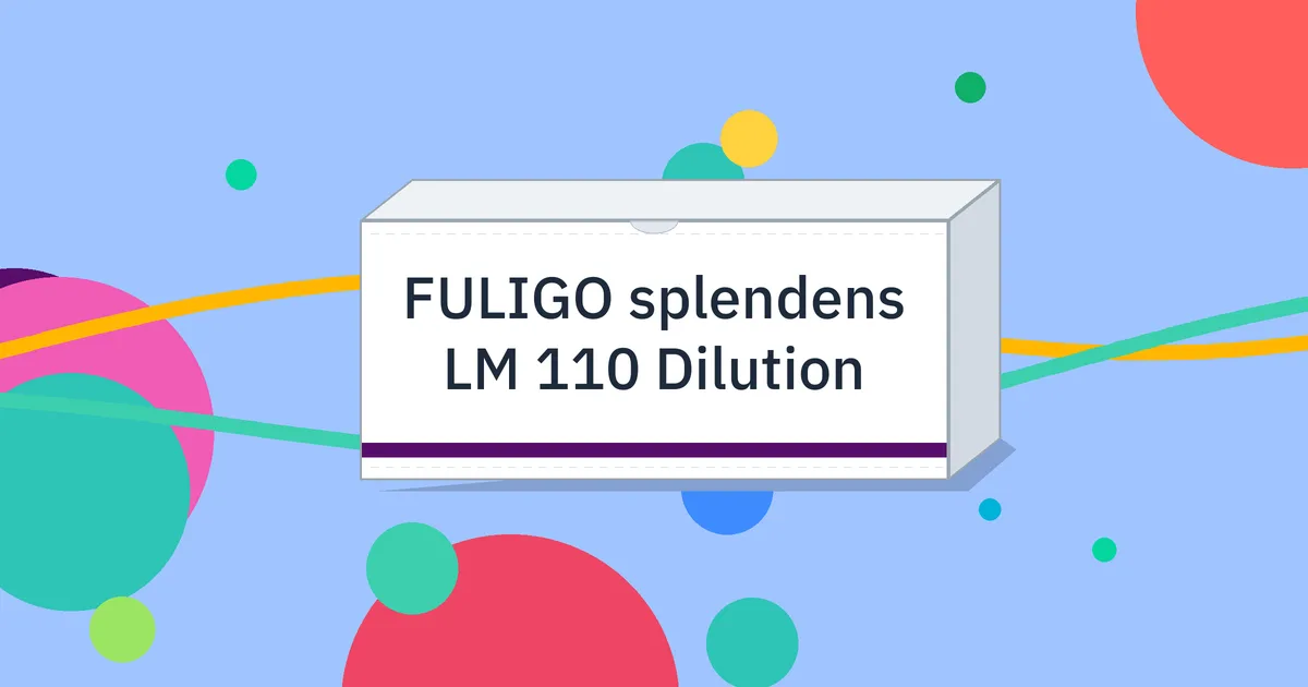 Symbolbild: Packung mit der Aufschrift FULIGO splendens LM 110 Dilution (PZN 13493719) – Verfügbarkeit und Bezug in Apotheken in Frankfurt am Main