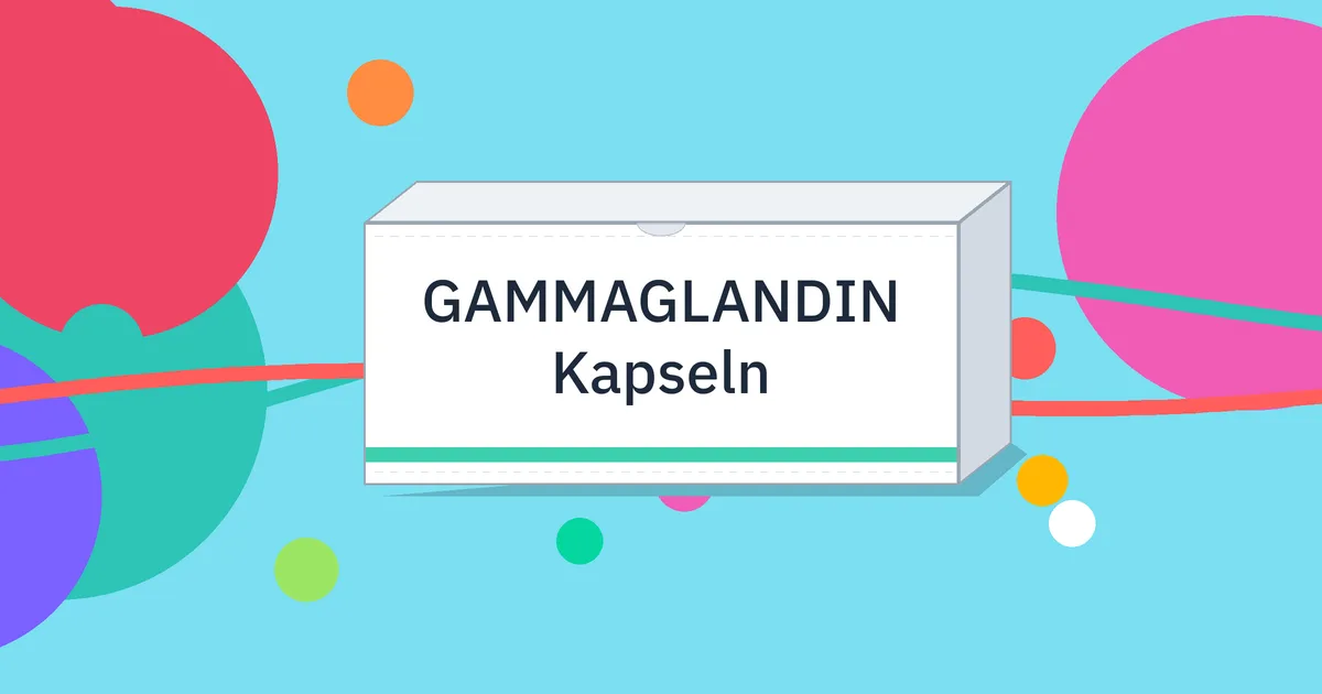 Symbolbild: Packung mit der Aufschrift GAMMAGLANDIN Kapseln (PZN 02222615) – Verfügbarkeit und Bezug in Apotheken in Frankfurt am Main