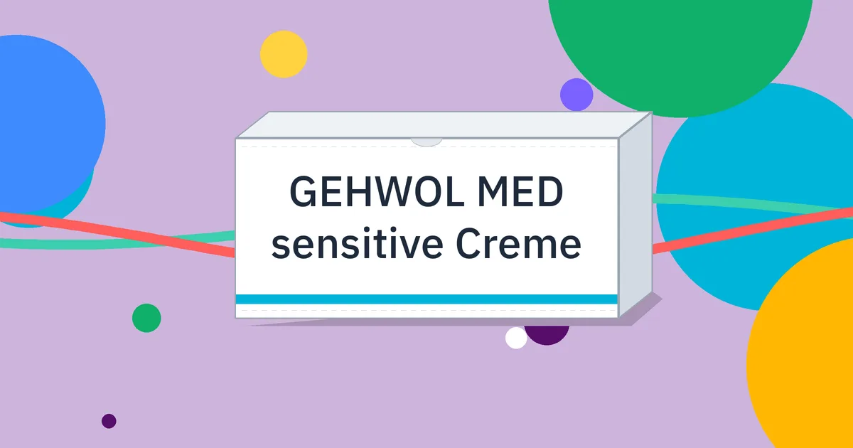 Symbolbild: Packung mit der Aufschrift GEHWOL MED sensitive Creme (PZN 20101074) – Verfügbarkeit und Bezug in Apotheken in Frankfurt am Main