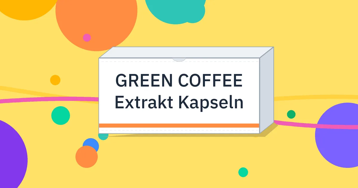 Symbolbild: Packung mit der Aufschrift GREEN COFFEE Extrakt Kapseln (PZN 12468955) – Verfügbarkeit und Bezug in Apotheken in Frankfurt am Main