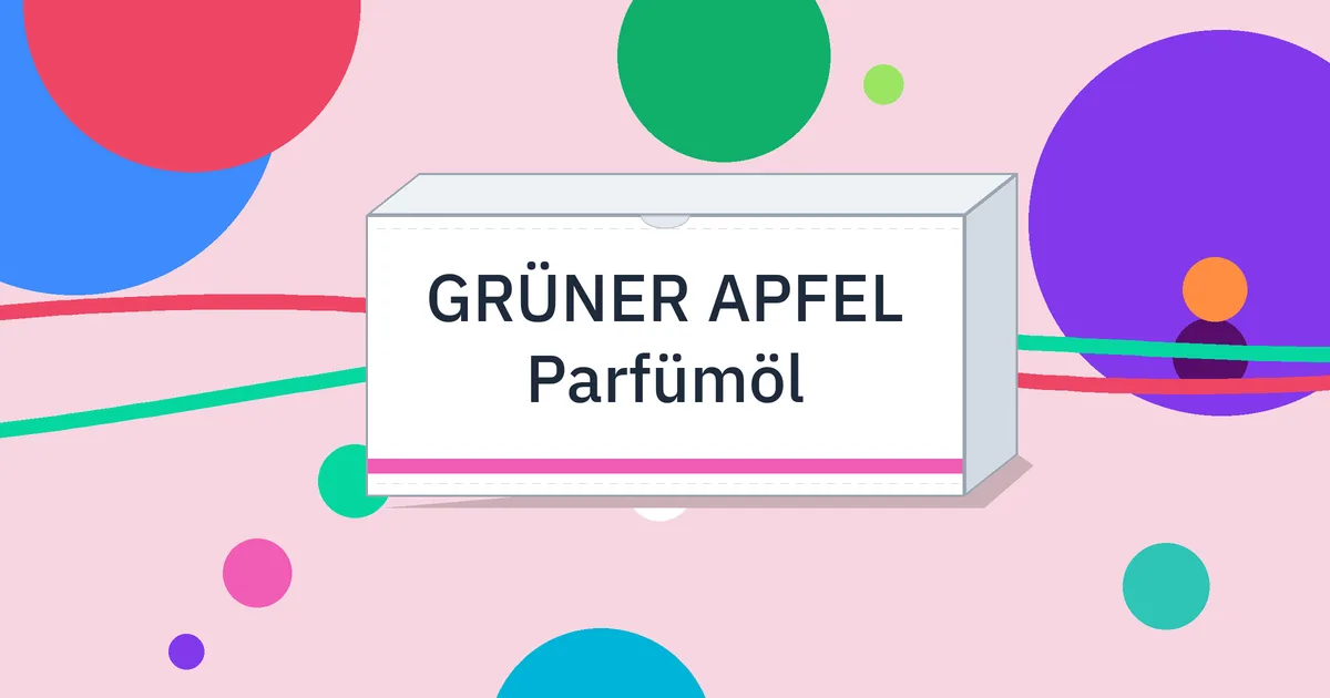 Symbolbild: Packung mit der Aufschrift GRÜNER APFEL Parfümöl (PZN 07203930) – Verfügbarkeit und Bezug in Apotheken in Frankfurt am Main
