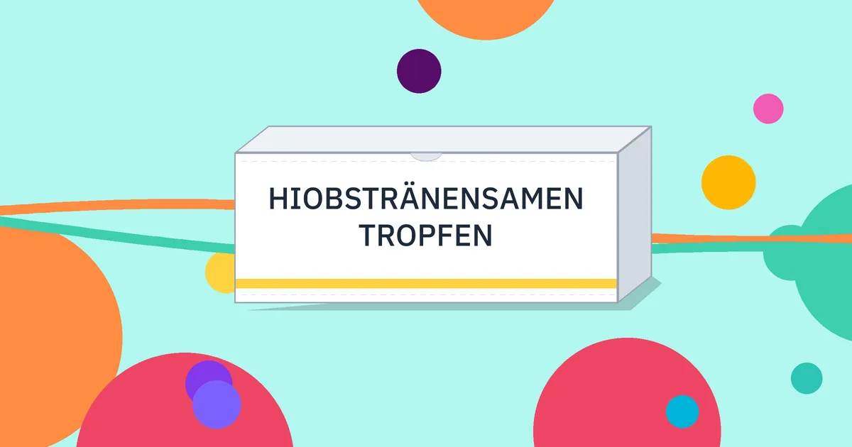 Symbolbild: Packung mit der Aufschrift HIOBSTRÄNENSAMEN TROPFEN (PZN 14127098) – Verfügbarkeit und Bezug in Apotheken in Frankfurt am Main