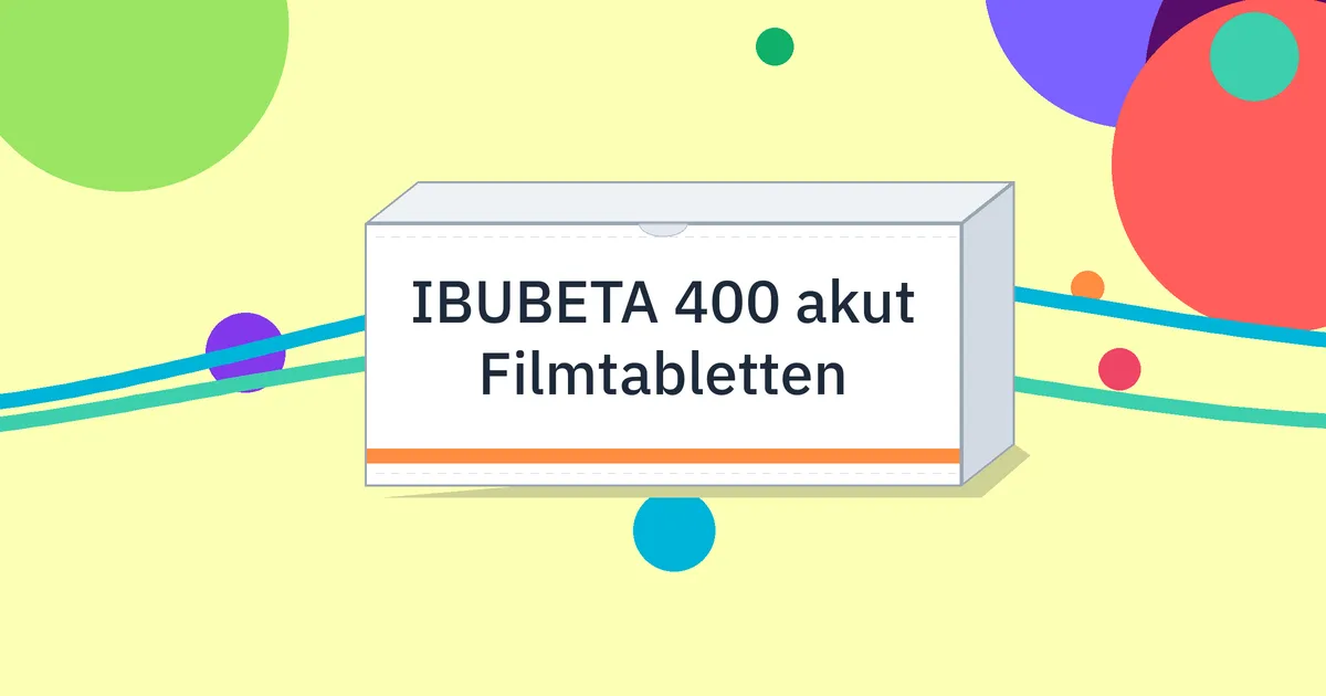 Symbolbild: Packung mit der Aufschrift IBUBETA 400 akut Filmtabletten (PZN 16225333) – Verfügbarkeit und Bezug in Apotheken in Frankfurt am Main