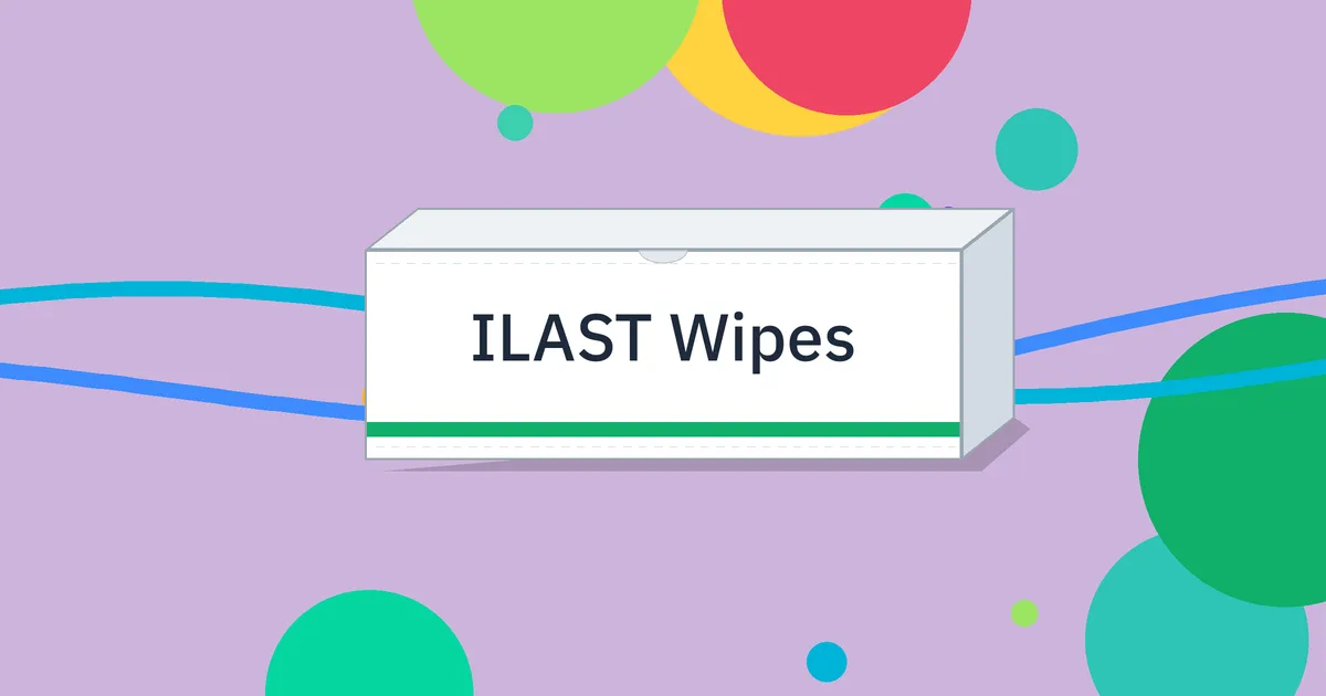 Symbolbild: Packung mit der Aufschrift ILAST Wipes (PZN 11855845) – Verfügbarkeit und Bezug in Apotheken in Frankfurt am Main