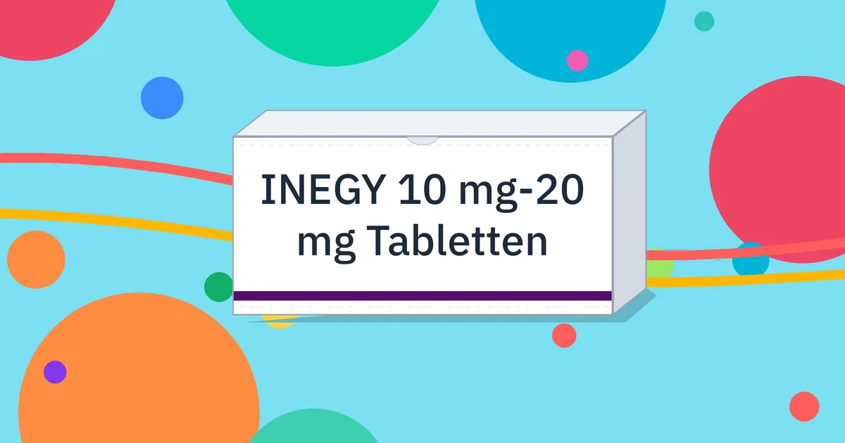 Symbolbild: Packung mit der Aufschrift INEGY 10 mg-20 mg Tabletten (PZN 09607092) – Verfügbarkeit und Bezug in Apotheken in Frankfurt am Main