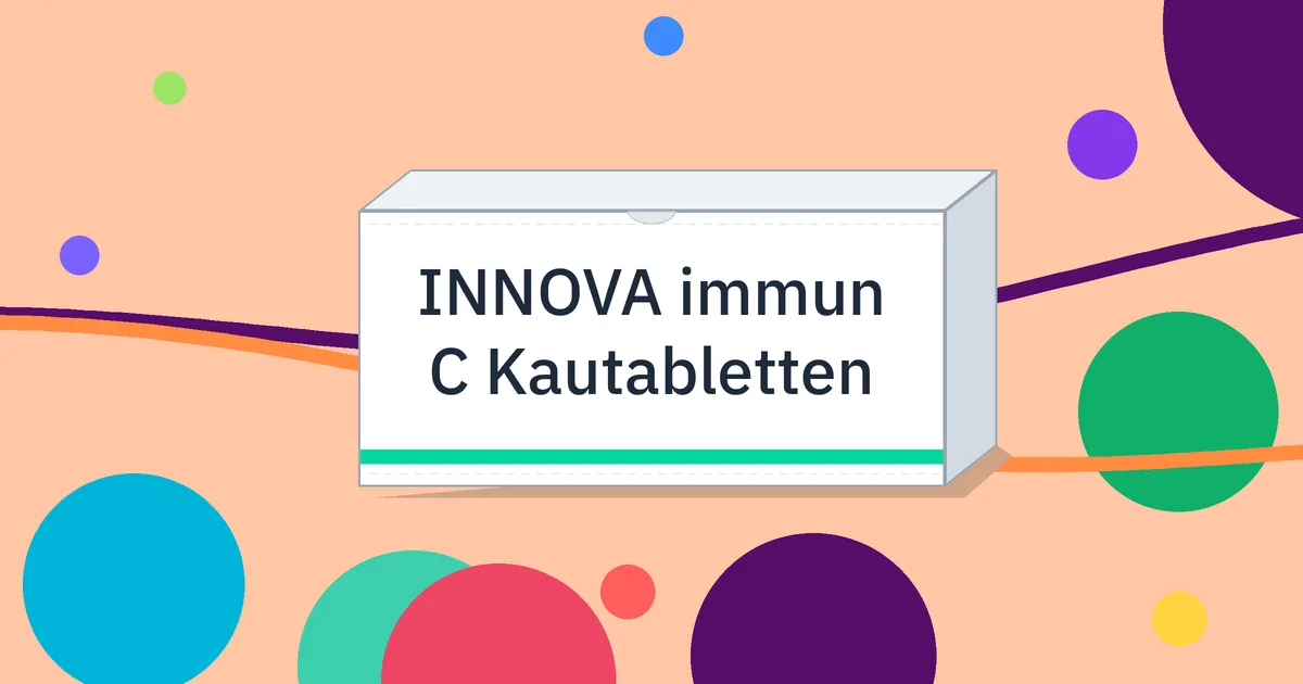 Symbolbild: Packung mit der Aufschrift INNOVA immun C Kautabletten (PZN 13910608) – Verfügbarkeit und Bezug in Apotheken in Frankfurt am Main
