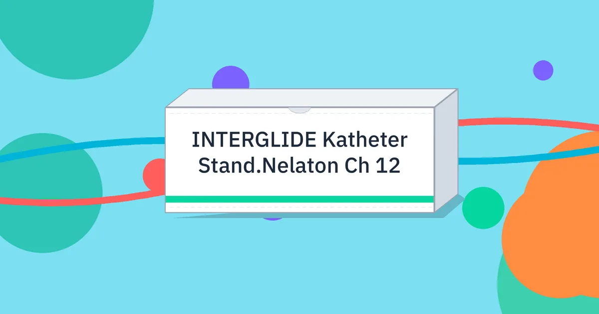 Symbolbild: Packung mit der Aufschrift INTERGLIDE Katheter Stand.Nelaton Ch 12 (PZN 00728026) – Verfügbarkeit und Bezug in Apotheken in Frankfurt am Main