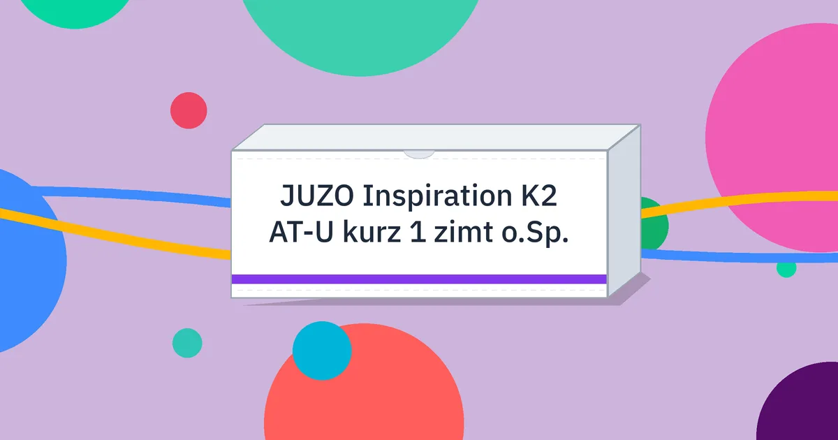 Symbolbild: Packung mit der Aufschrift JUZO Inspiration K2 AT-U kurz 1 zimt o.Sp. (PZN 14928668) – Verfügbarkeit und Bezug in Apotheken in Frankfurt am Main