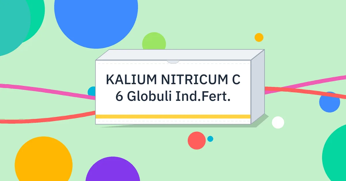 Symbolbild: Packung mit der Aufschrift KALIUM NITRICUM C 6 Globuli Ind.Fert. (PZN 17679131) – Verfügbarkeit und Bezug in Apotheken in Frankfurt am Main