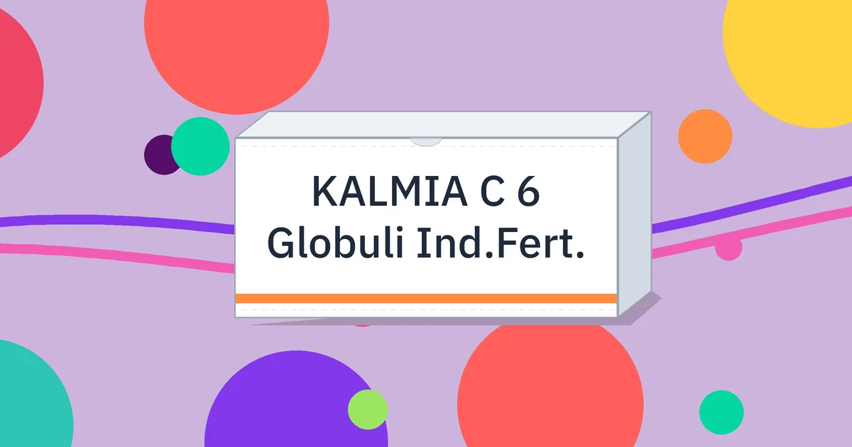 Symbolbild: Packung mit der Aufschrift KALMIA C 6 Globuli Ind.Fert. (PZN 17654131) – Verfügbarkeit und Bezug in Apotheken in Frankfurt am Main