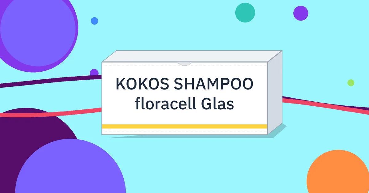 Symbolbild: Packung mit der Aufschrift KOKOS SHAMPOO floracell Glas (PZN 12443725) – Verfügbarkeit und Bezug in Apotheken in Frankfurt am Main