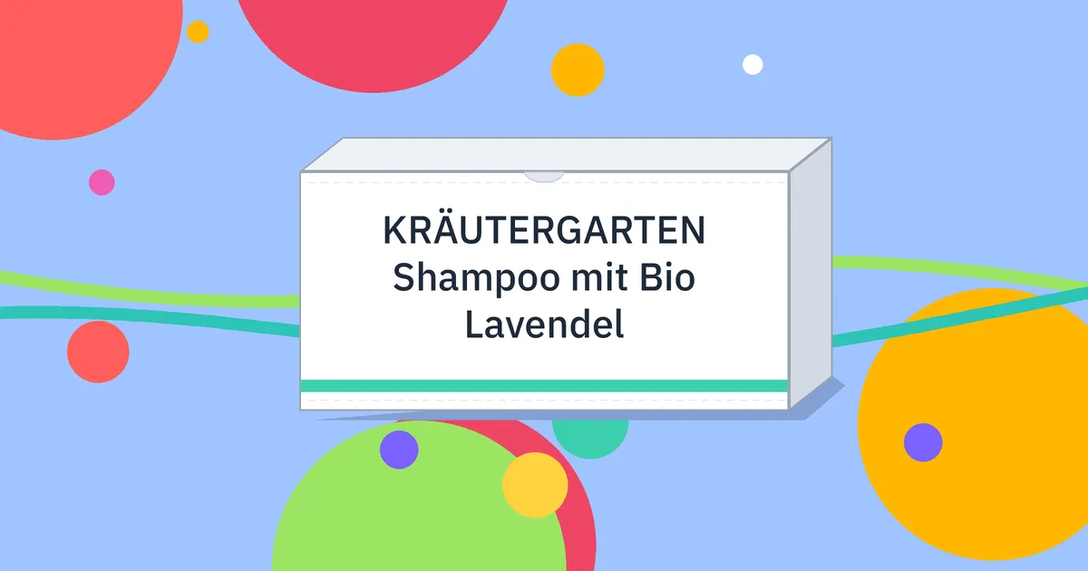 Symbolbild: Packung mit der Aufschrift KRÄUTERGARTEN Shampoo mit Bio Lavendel (PZN 14292325) – Verfügbarkeit und Bezug in Apotheken in Frankfurt am Main