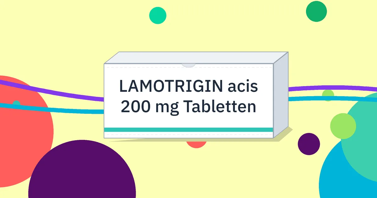 Symbolbild: Packung mit der Aufschrift LAMOTRIGIN acis 200 mg Tabletten (PZN 04051916) – Verfügbarkeit und Bezug in Apotheken in Frankfurt am Main