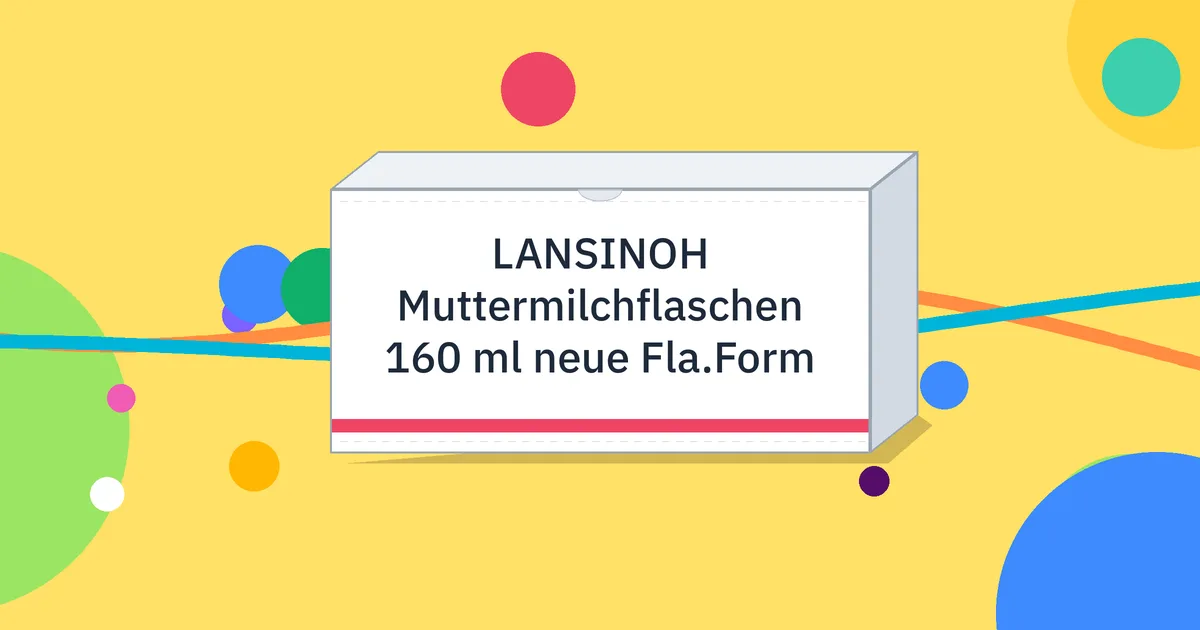 Symbolbild: Packung mit der Aufschrift LANSINOH Muttermilchflaschen 160 ml neue Fla.Form (PZN 18771637) – Verfügbarkeit und Bezug in Apotheken in Frankfurt am Main