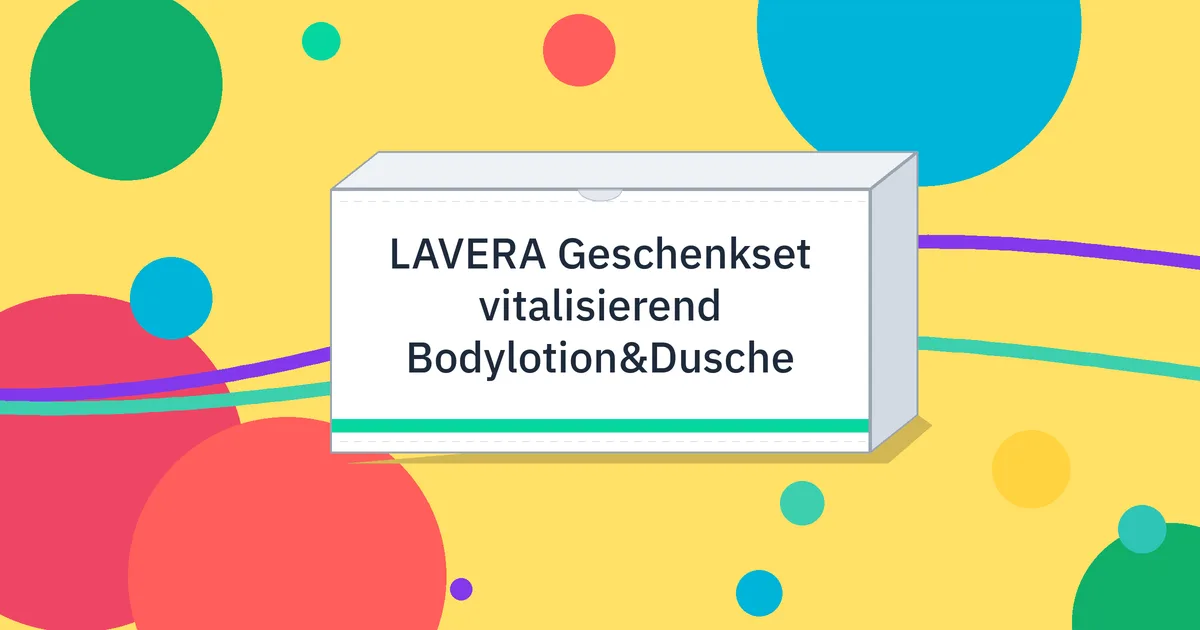 Symbolbild: Packung mit der Aufschrift LAVERA Geschenkset vitalisierend Bodylotion&Dusche (PZN 19503471) – Verfügbarkeit und Bezug in Apotheken in Frankfurt am Main