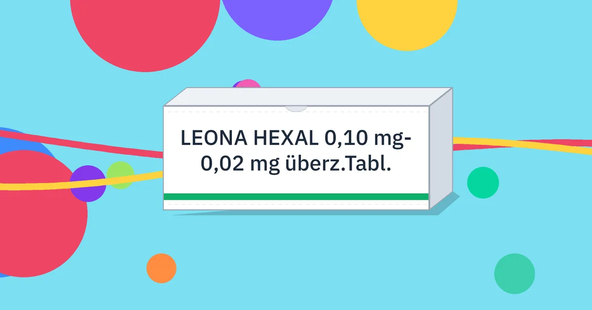 Symbolbild: Packung mit der Aufschrift LEONA HEXAL 0,10 mg-0,02 mg überz.Tabl. (PZN 05991515) – Verfügbarkeit und Bezug in Apotheken in Frankfurt am Main
