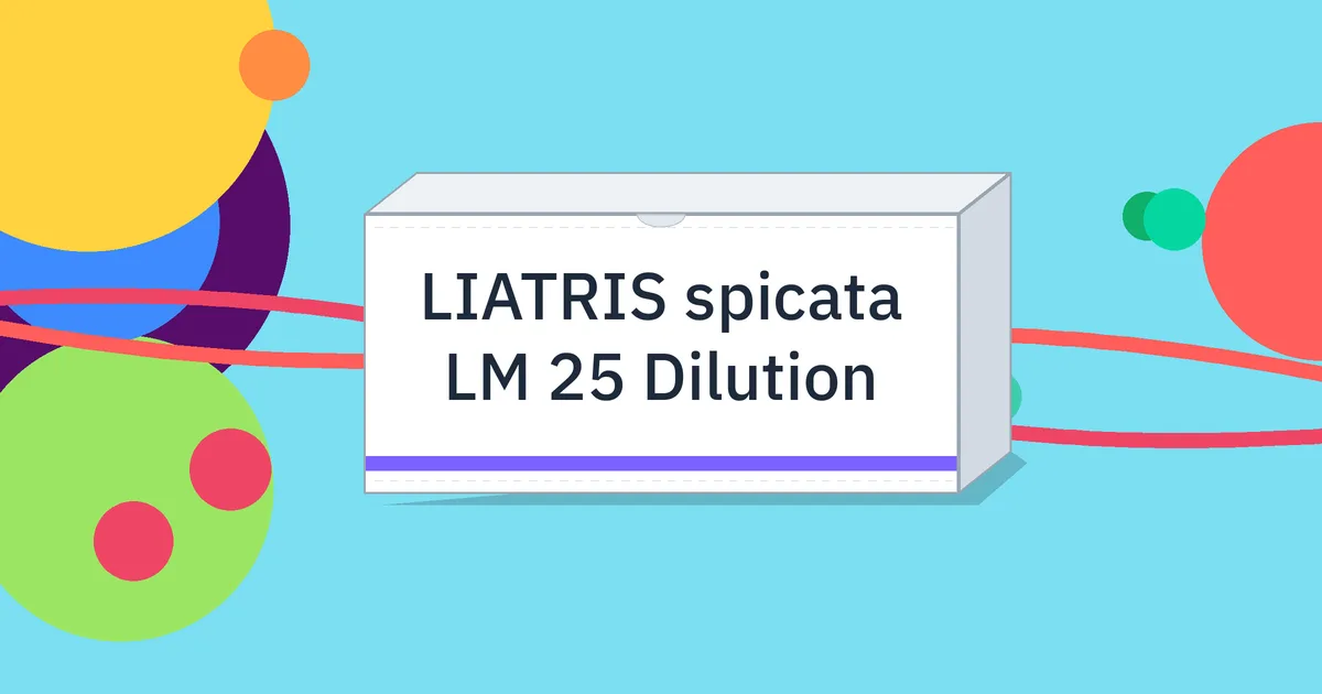 Symbolbild: Packung mit der Aufschrift LIATRIS spicata LM 25 Dilution (PZN 13528872) – Verfügbarkeit und Bezug in Apotheken in Frankfurt am Main