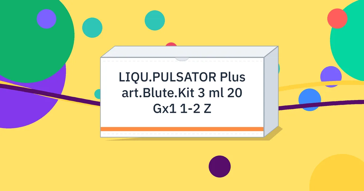 Symbolbild: Packung mit der Aufschrift LIQU.PULSATOR Plus art.Blute.Kit 3 ml 20 Gx1 1-2 Z (PZN 09217646) – Verfügbarkeit und Bezug in Apotheken in Frankfurt am Main