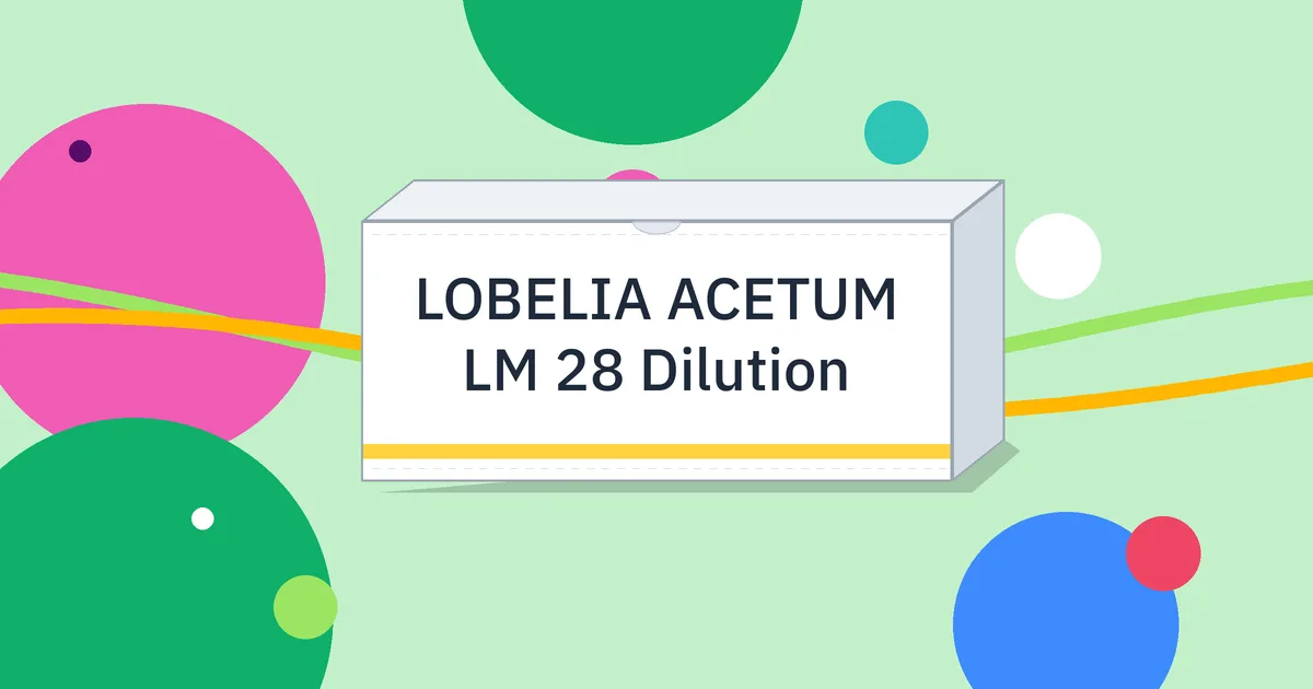 Symbolbild: Packung mit der Aufschrift LOBELIA ACETUM LM 28 Dilution (PZN 13532655) – Verfügbarkeit und Bezug in Apotheken in Frankfurt am Main