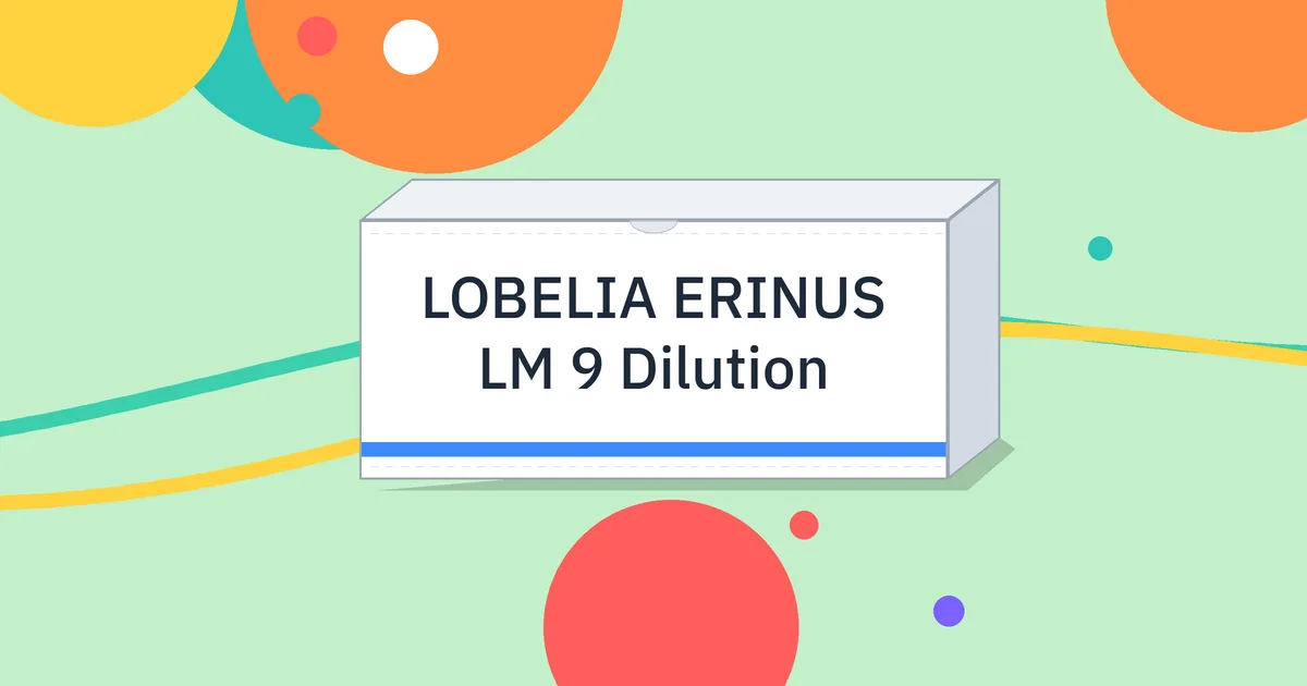 Symbolbild: Packung mit der Aufschrift LOBELIA ERINUS LM 9 Dilution (PZN 13533324) – Verfügbarkeit und Bezug in Apotheken in Frankfurt am Main