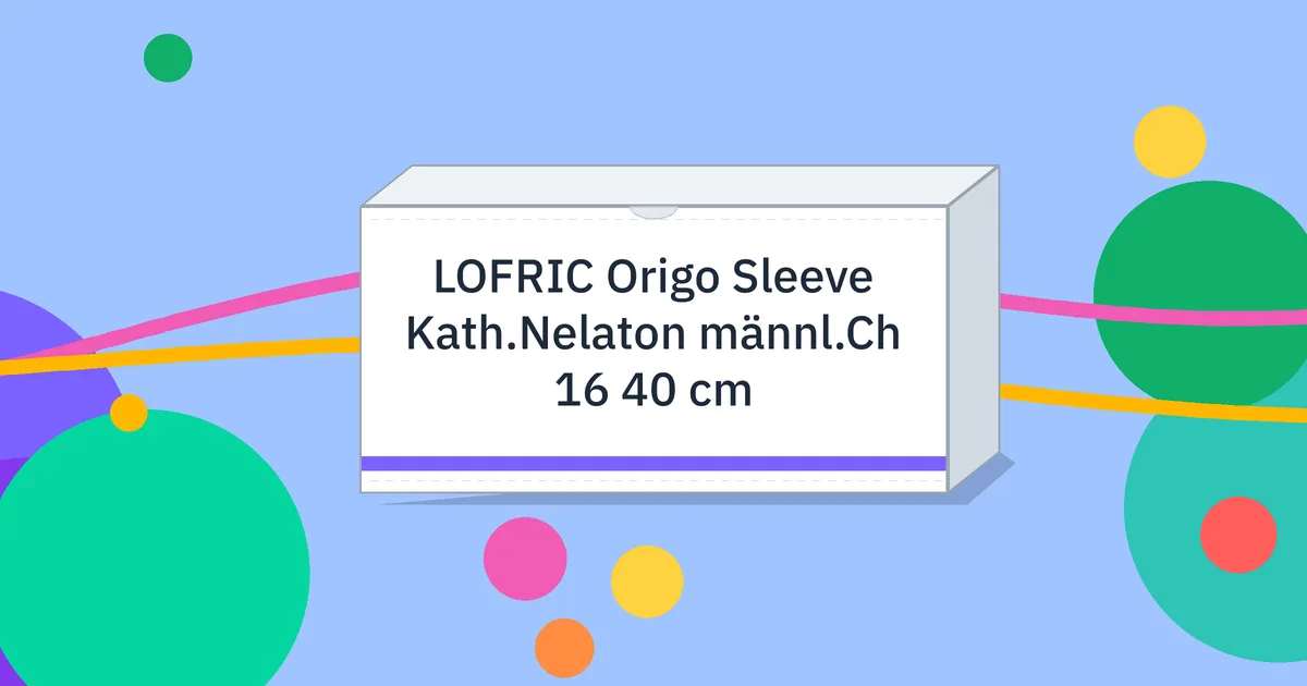 Symbolbild: Packung mit der Aufschrift LOFRIC Origo Sleeve Kath.Nelaton männl.Ch 16 40 cm (PZN 19444188) – Verfügbarkeit und Bezug in Apotheken in Frankfurt am Main