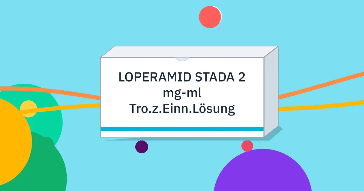 Symbolbild: Packung mit der Aufschrift LOPERAMID STADA 2 mg-ml Tro.z.Einn.Lösung (PZN 03970727) – Verfügbarkeit und Bezug in Apotheken in Frankfurt am Main