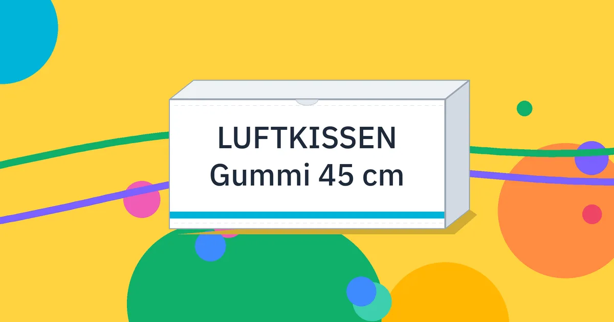 Symbolbild: Packung mit der Aufschrift LUFTKISSEN Gummi 45 cm (PZN 08995809) – Verfügbarkeit und Bezug in Apotheken in Frankfurt am Main