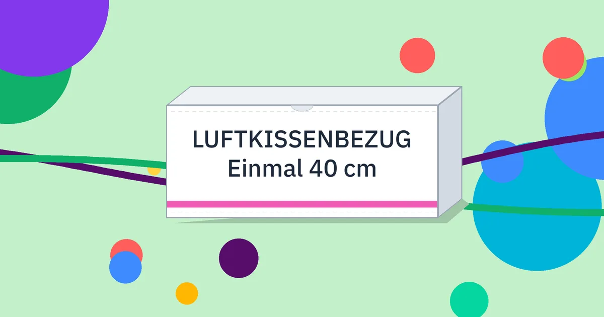 Symbolbild: Packung mit der Aufschrift LUFTKISSENBEZUG Einmal 40 cm (PZN 10075306) – Verfügbarkeit und Bezug in Apotheken in Frankfurt am Main