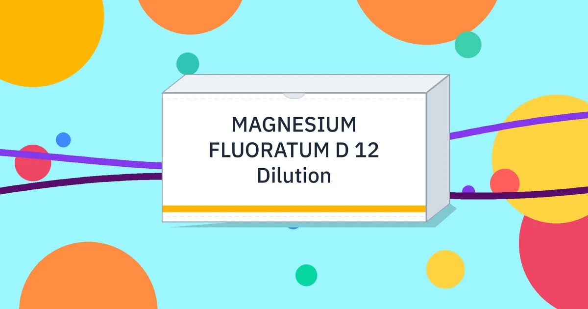 Symbolbild: Packung mit der Aufschrift MAGNESIUM FLUORATUM D 12 Dilution (PZN 02617615) – Verfügbarkeit und Bezug in Apotheken in Frankfurt am Main