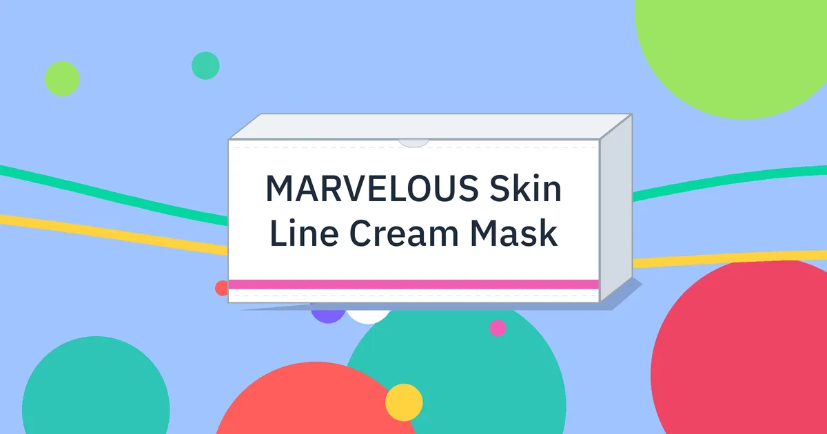 Symbolbild: Packung mit der Aufschrift MARVELOUS Skin Line Cream Mask (PZN 15241028) – Verfügbarkeit und Bezug in Apotheken in Frankfurt am Main