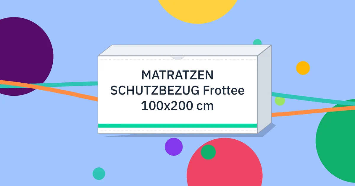 Symbolbild: Packung mit der Aufschrift MATRATZEN SCHUTZBEZUG Frottee 100x200 cm (PZN 00668057) – Verfügbarkeit und Bezug in Apotheken in Frankfurt am Main