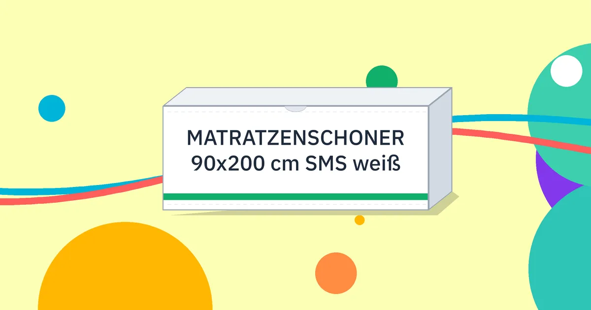 Symbolbild: Packung mit der Aufschrift MATRATZENSCHONER 90x200 cm SMS weiß (PZN 20607112) – Verfügbarkeit und Bezug in Apotheken in Frankfurt am Main
